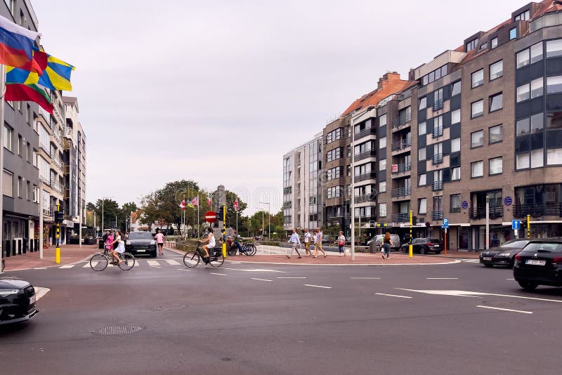 Cars Driving on the Road in Belgium Editorial Stock Image - Image of ...