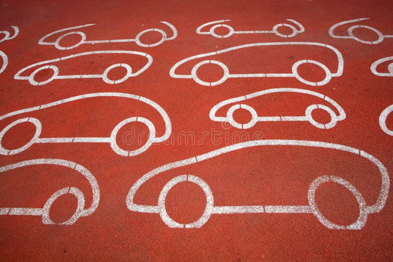 Cars on the ground stock photo. Image of paint, white - 11329124