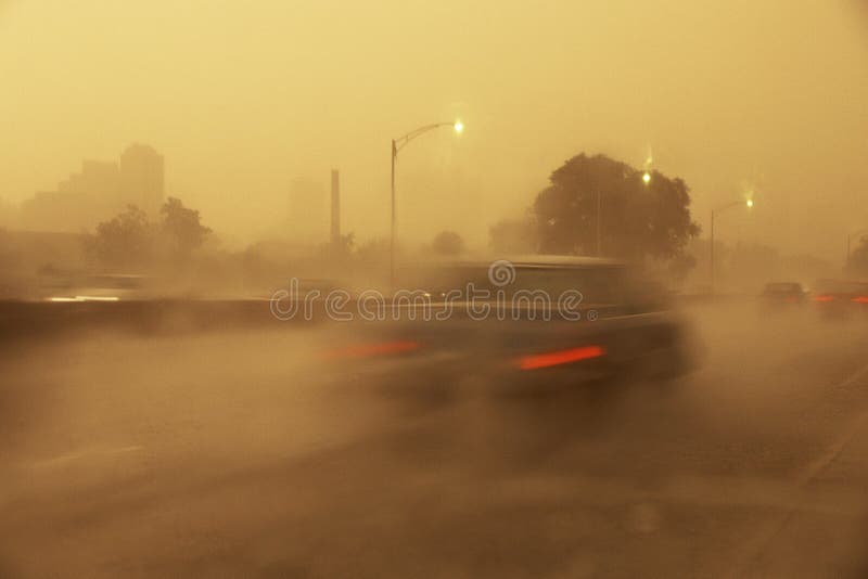 Cars on highway stock photo. Image of hazy, street, haze - 23162280