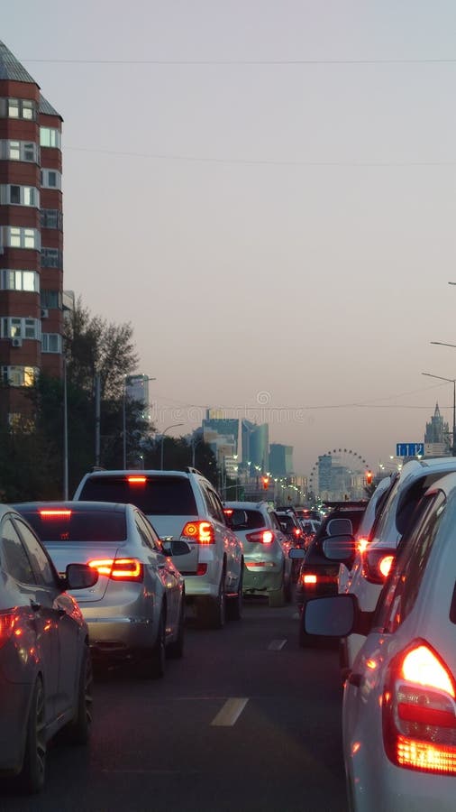 Typical Scene Rush Hour Traffic Jam Stock Photos - Free & Royalty-Free ...