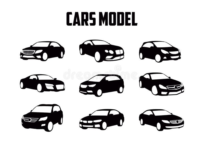 Cars model stock vector. Illustration of cars, black - 216772117