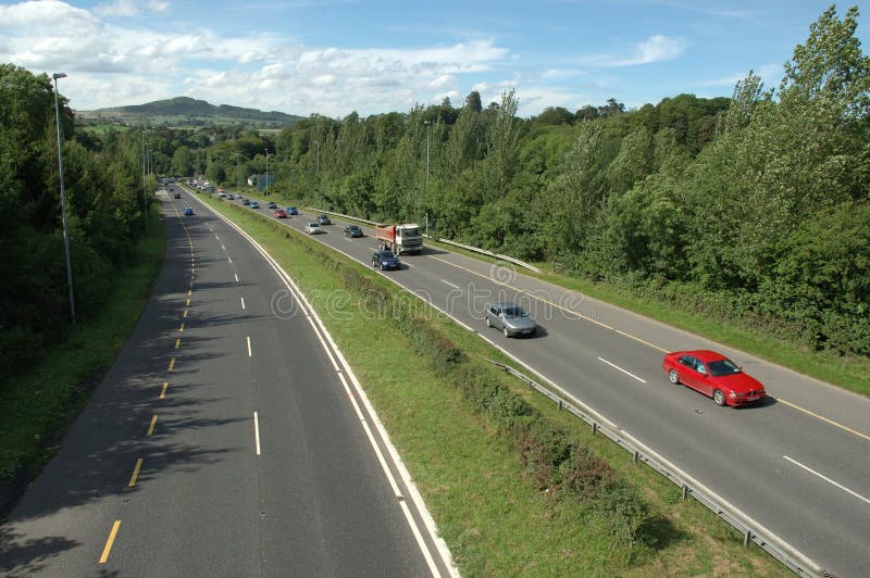 Cars on Motorway stock image. Image of motorcycle, transport - 3971993
