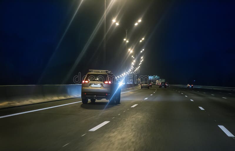 Cars move on the highway stock photo. Image of city - 102360324