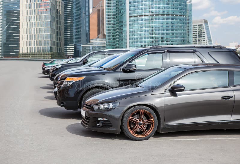 Cars on the Outside in the Parking Stock Photo - Image of ...