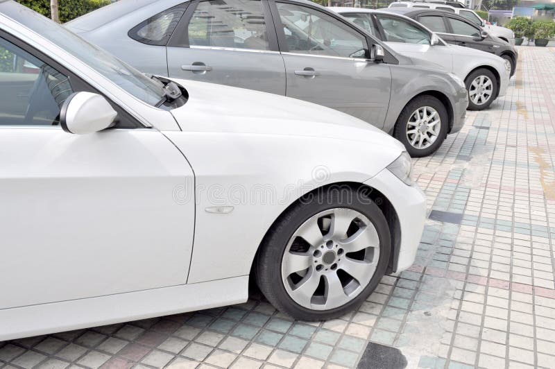 Car parking lot stock photo. Image of order, tough, dealership - 8645698