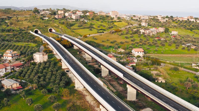 Cars Pass on the Highway Viaduct Stock Footage - Video of transport ...