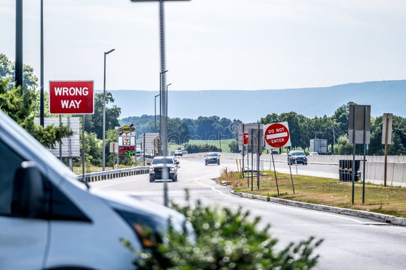 Cars Pulling Over To a Rest Stop To Get Some Gas Editorial Stock Photo ...