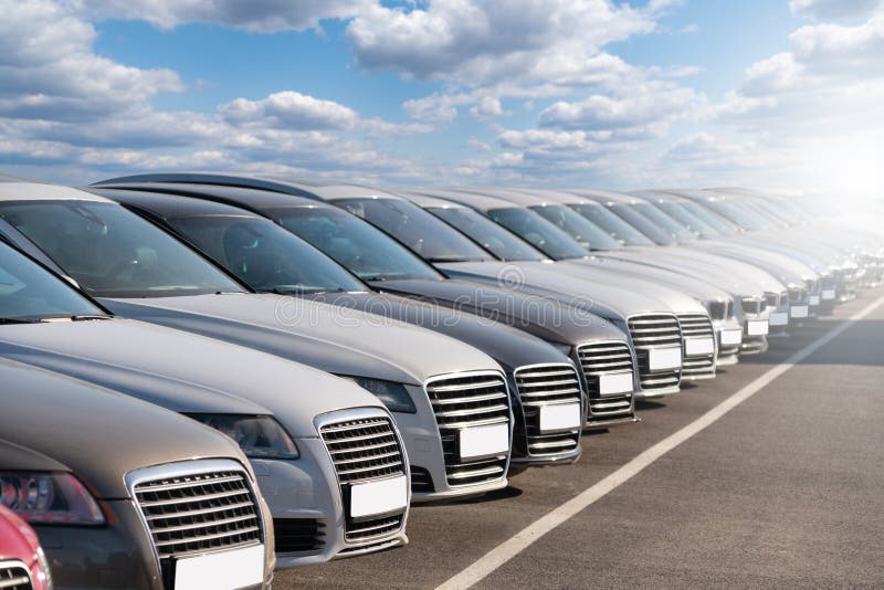 Cars in a row. stock photo. Image of outdoor, parking - 271869844