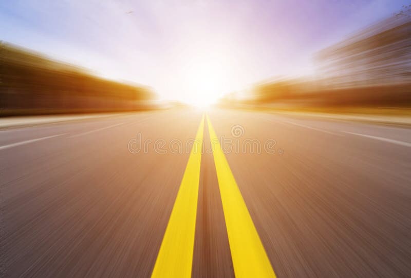 Cars Running on the Road Scene Stock Photo - Image of daytime, running ...