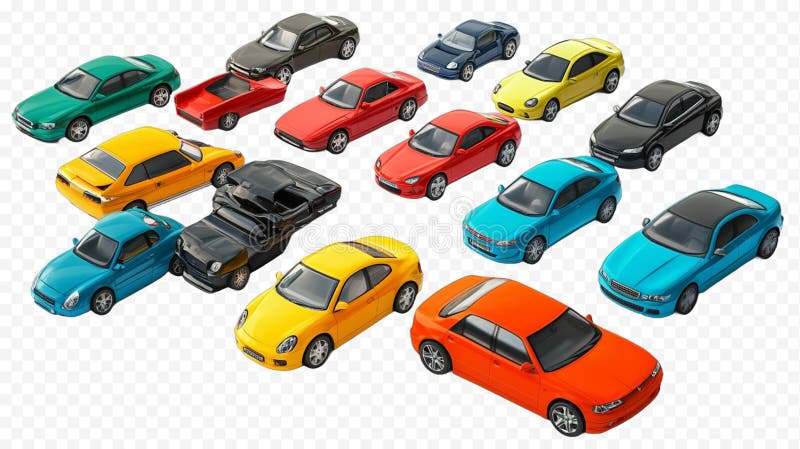 Cars set stock illustration. Illustration of cartoon - 341466220