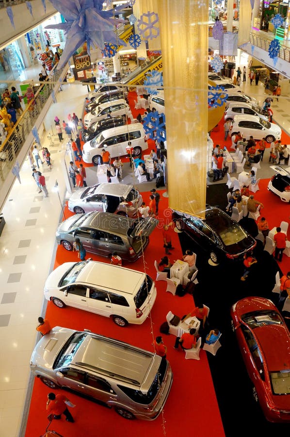 Cars show editorial image. Image of mall, central, business - 47945995
