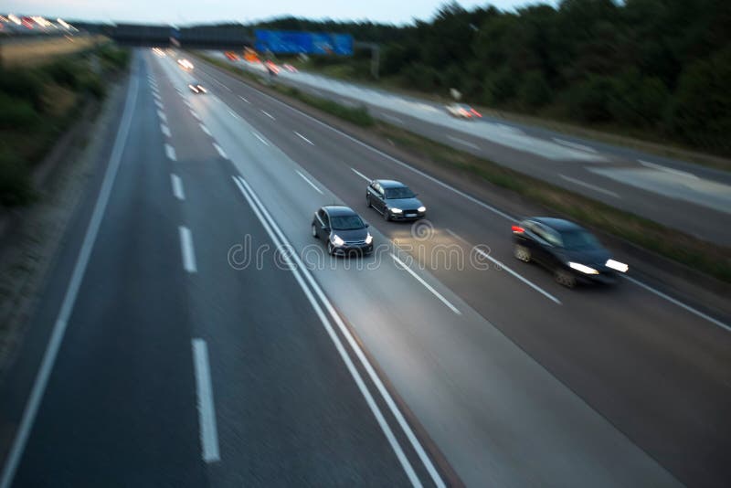 Speeding on the highway. stock photo. Image of energy - 42186478