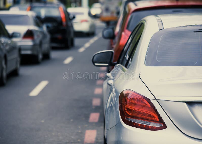 Cars in street stock photo. Image of cars, space, business - 196967452