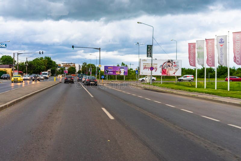 Cars in Traffic at Rush Hour in Bucharest, Romania, 2021 Editorial ...