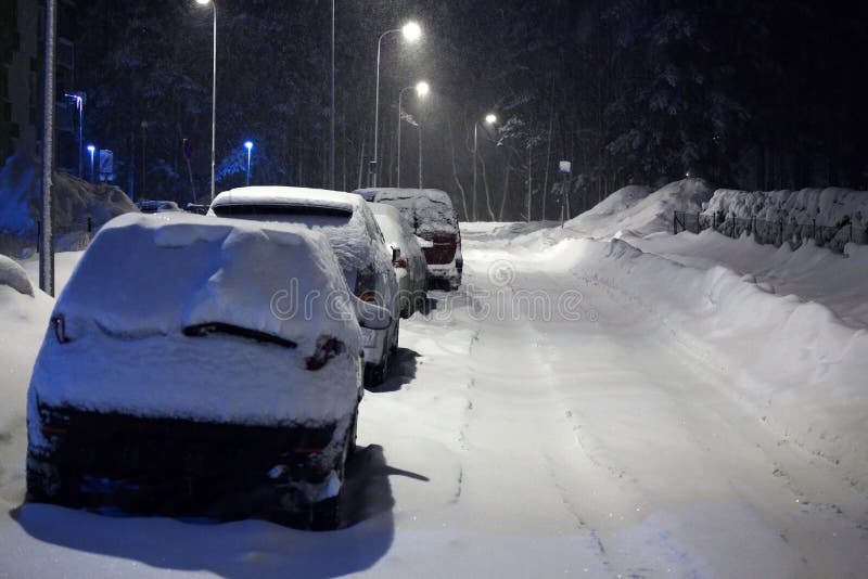 Cars under snow stock image. Image of rusty, frost, city - 61492167