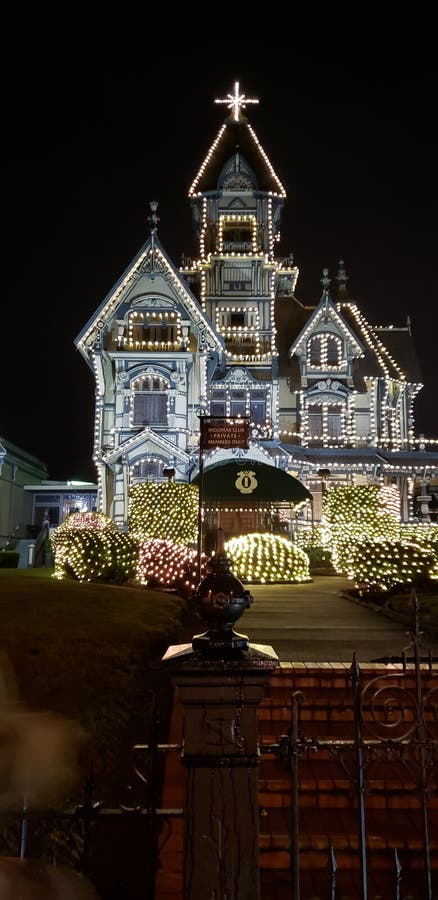 Carson Mansion Victorian House Old Town Eureka California Stock Image ...