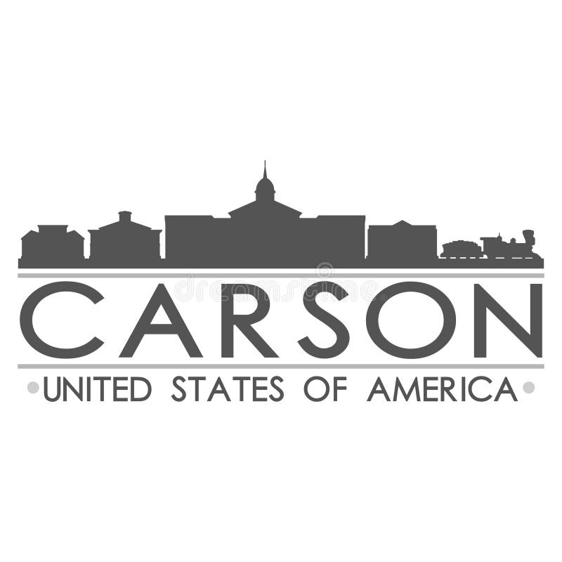 Carson Skyline Symbol Design City Vector Art Stock Vector ...