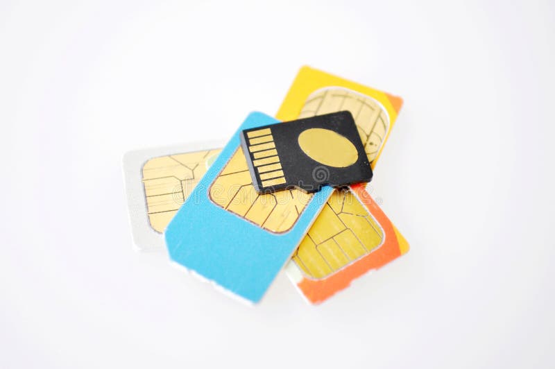 Cartão de Sim imagem de stock. Imagem de eletrônico, macro - 19560617