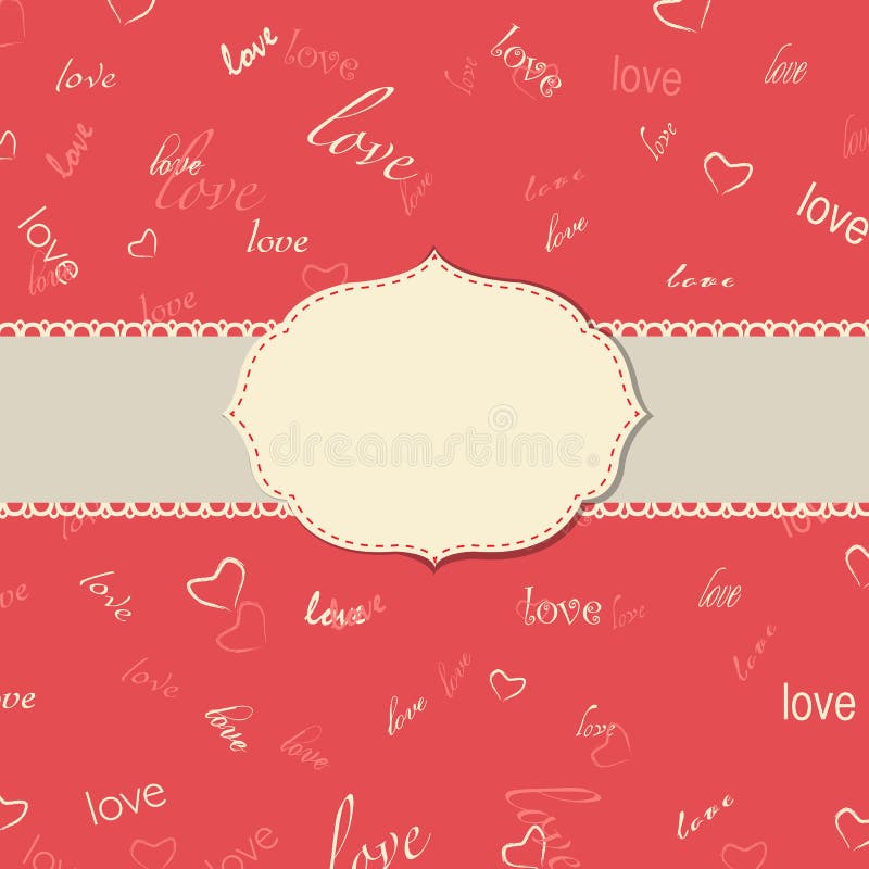 Quadro Do Vintage Com Queque Ilustração do Vetor - Ilustração de mola ...