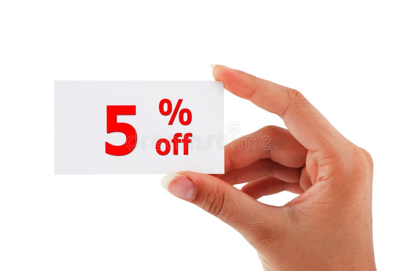 Cartão do disconto imagem de stock. Imagem de etiqueta - 27647149
