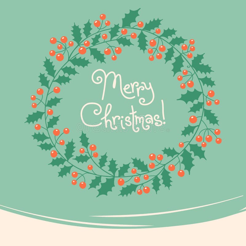 Ilustração Do Vetor Da Aquarela Grinalda Do Natal Com Ramos Do Abeto ...