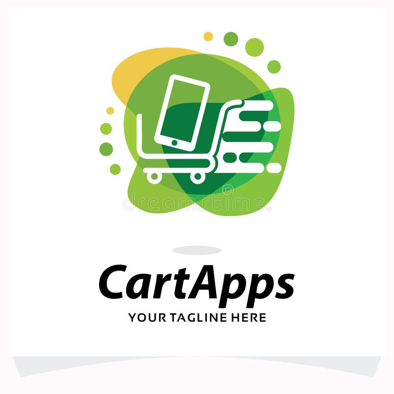 Cart Apps Logo Template Design Template Stock Vector - Illustration of ...