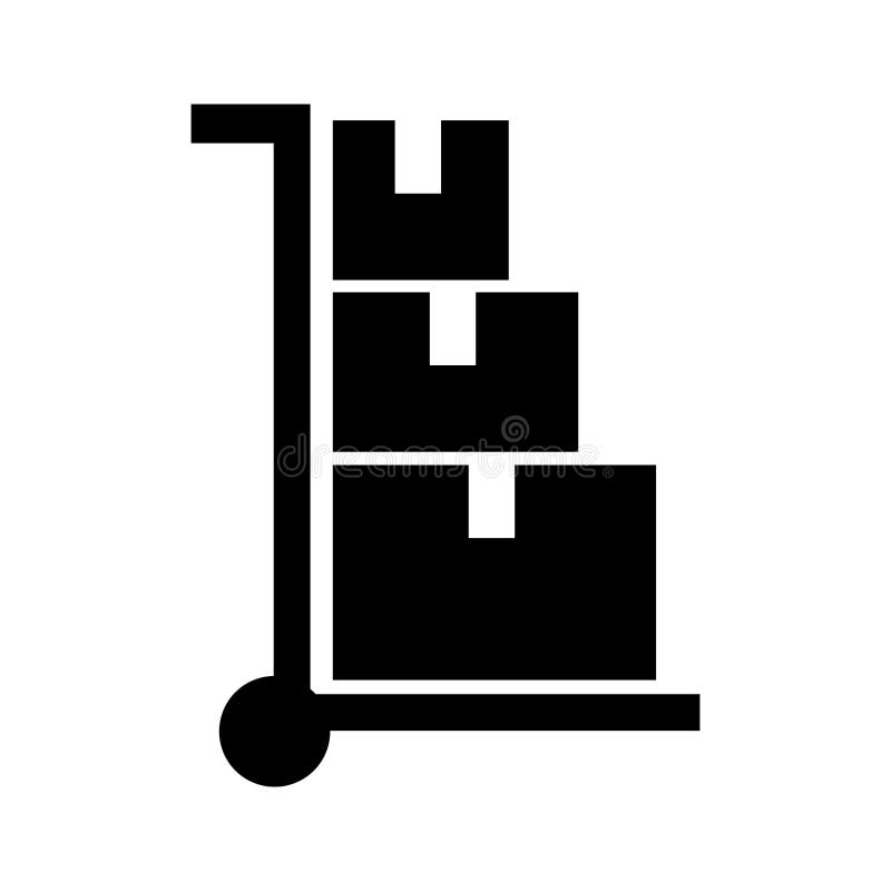 Cart Delivery Isolated Icon Stock Vector - Illustration of logistic ...