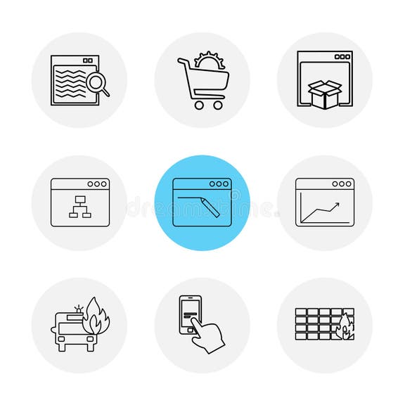 Cart ,dropbox , Windows , Ui , Layout , Web , User Interface , Stock ...