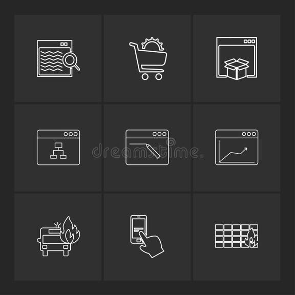 Cart ,dropbox , Windows , Ui , Layout , Web , User Interface , Stock ...