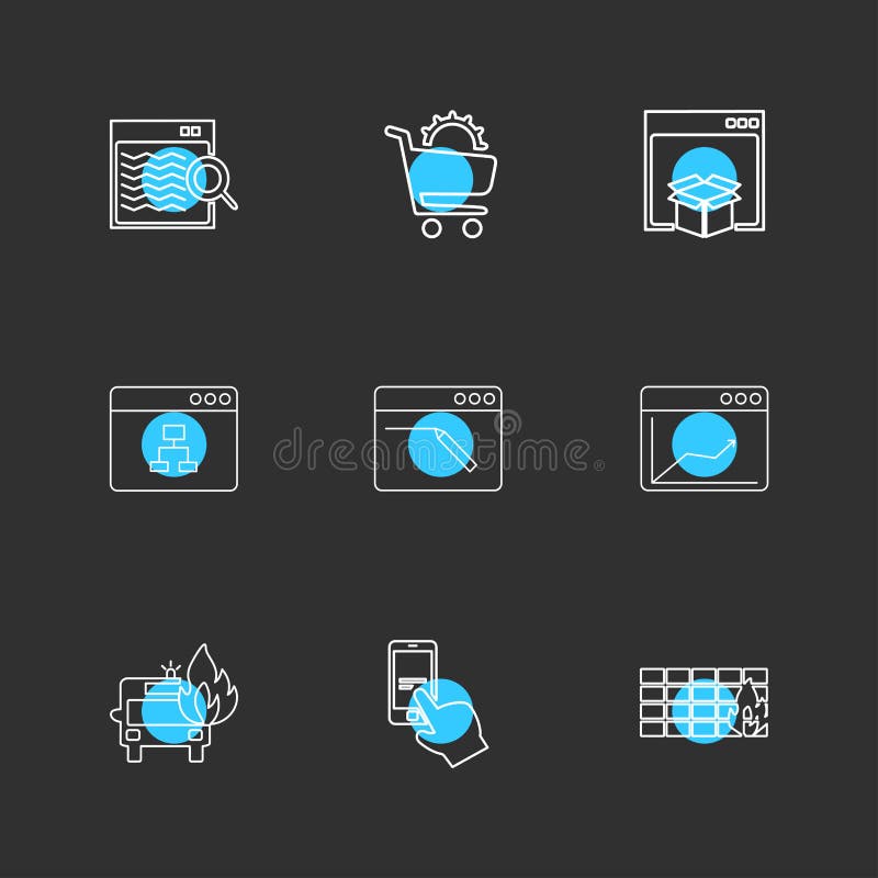 Cart ,dropbox , Windows , Ui , Layout , Web , User Interface , Stock ...