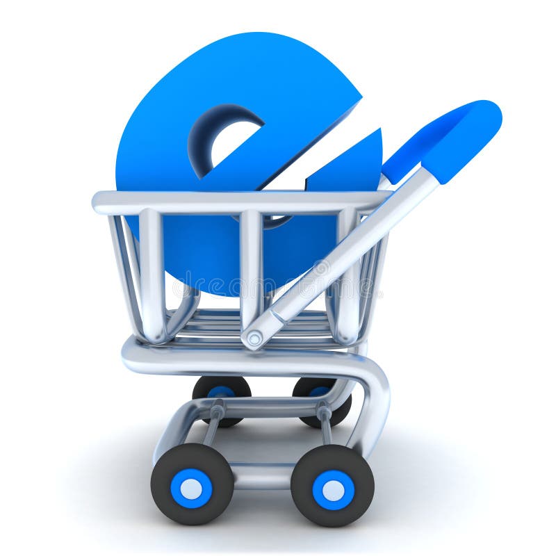Cart and e-shop stock illustration. Illustration of purchase - 29319975