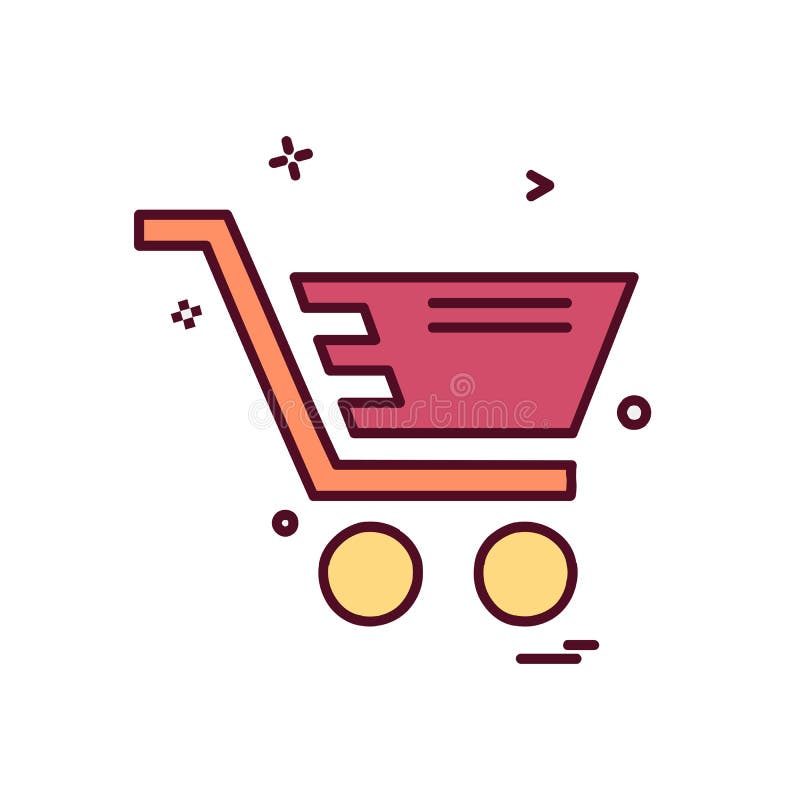 Cart icon design vector stock vector. Illustration of service - 125531000