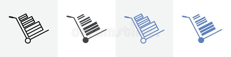Cart Icon Vector Set Use for Web Ui or App Stock Vector - Illustration ...