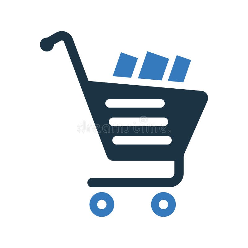Cart, Items, Shopping, E-commerce, Basket, Trolley Icon. Vector ...