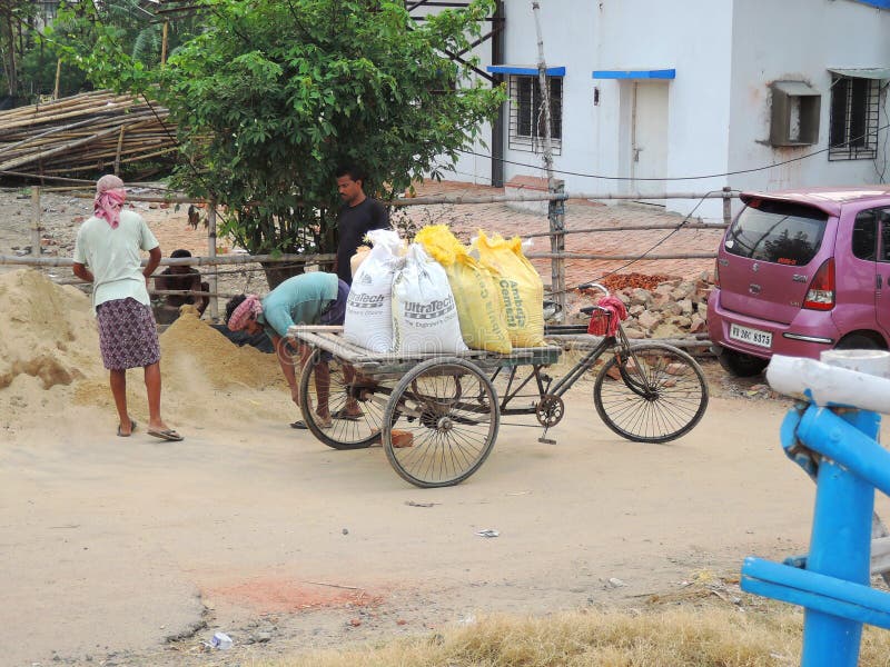 A Cart Loaded with Sandbags Editorial Photo - Image of load, home: 69037391