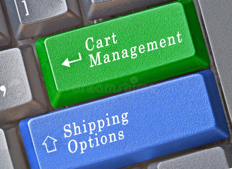 Cart Management and Shipping Options Stock Photo - Image of delivery ...