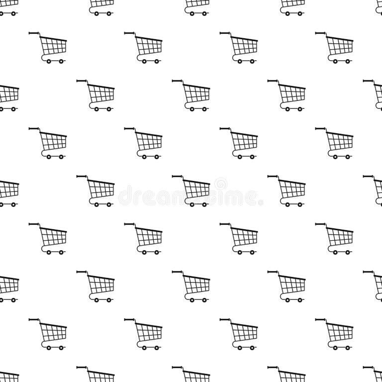 Cart pattern vector stock vector. Illustration of black - 91196840