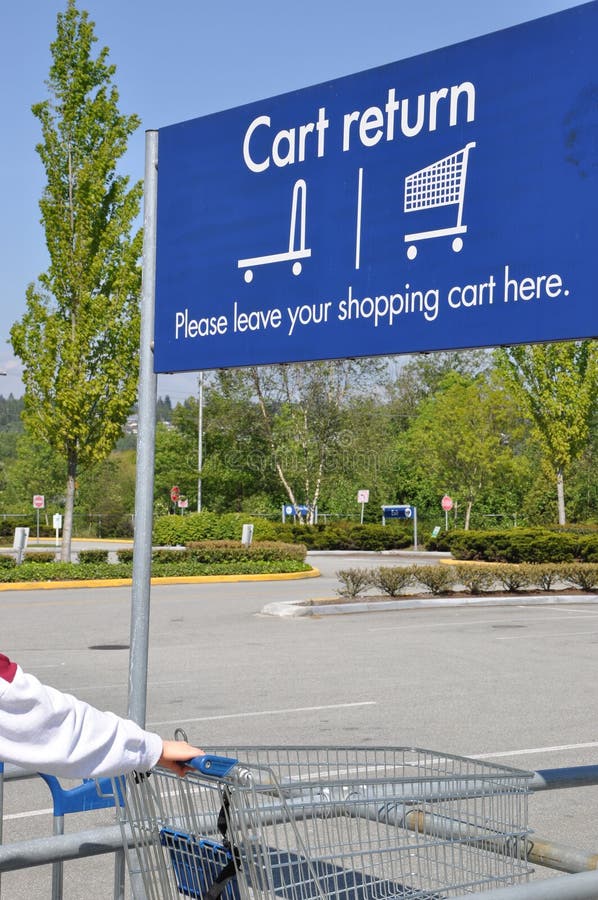 Cart reture sign stock photo. Image of shoppers, lines - 14273216