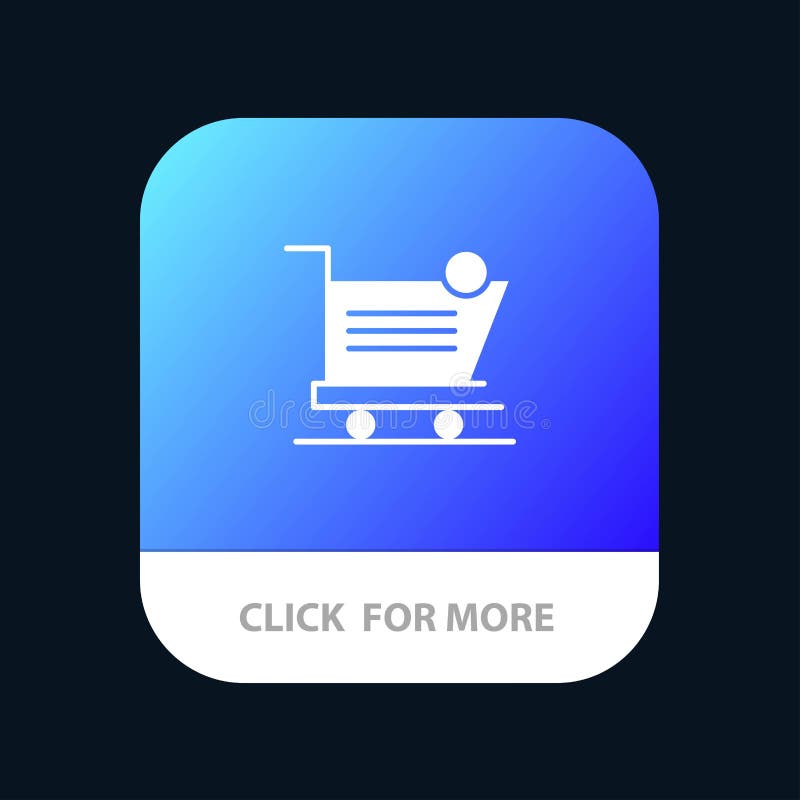 Cart, Shopping, Shipping, Item, Store Mobile App Button. Android and ...