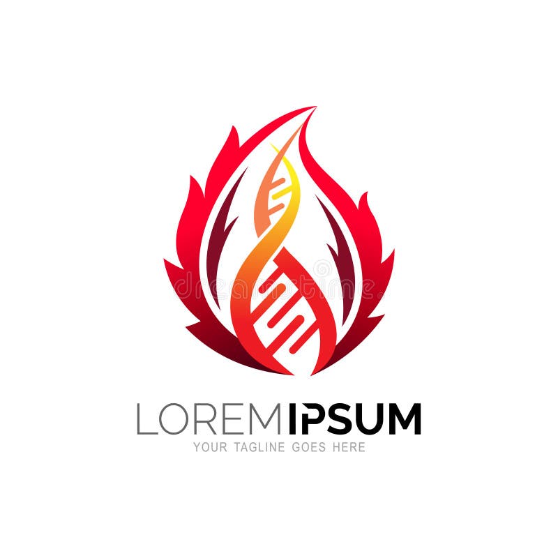 DNA with Leaf Logo Design Concept Vector. Creative Leaf with DNA Logo ...