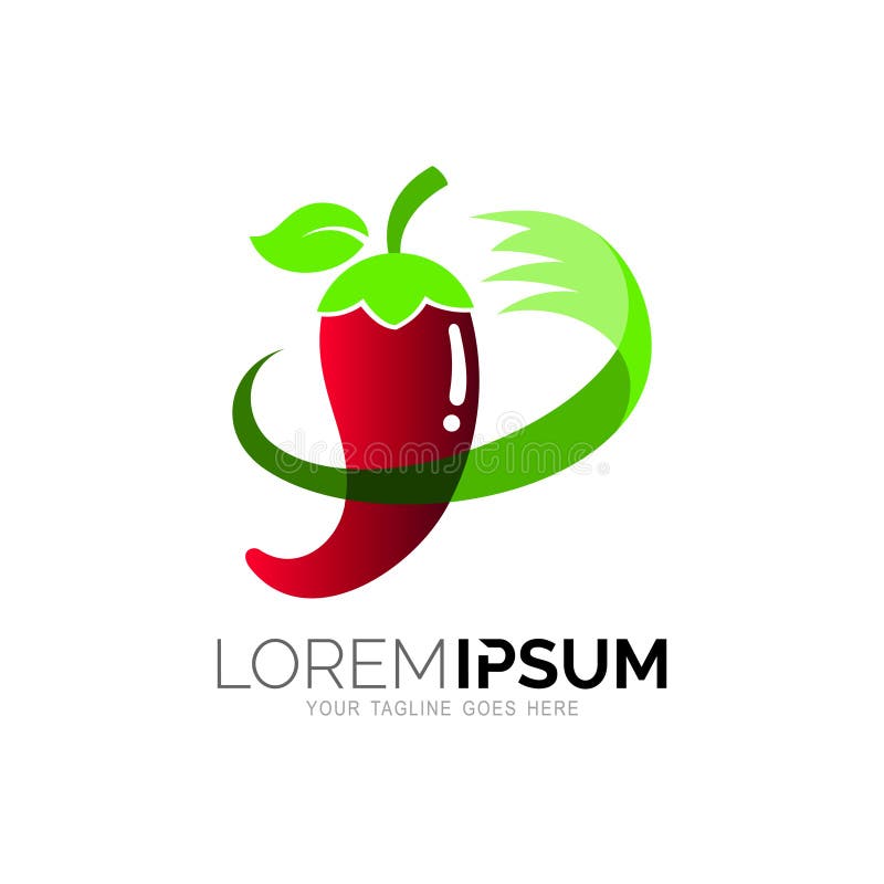Spicy Chili Logo, Logo Letter P Stock Vector - Illustration of element ...
