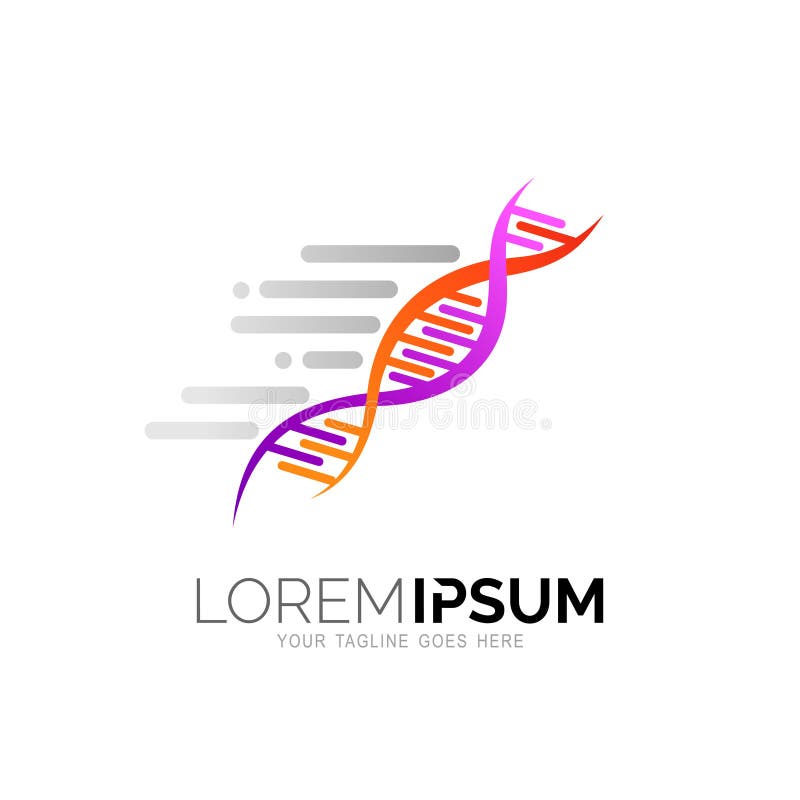 DNA Logo, Icon of Life, Treatment Icon Quickly Stock Vector ...