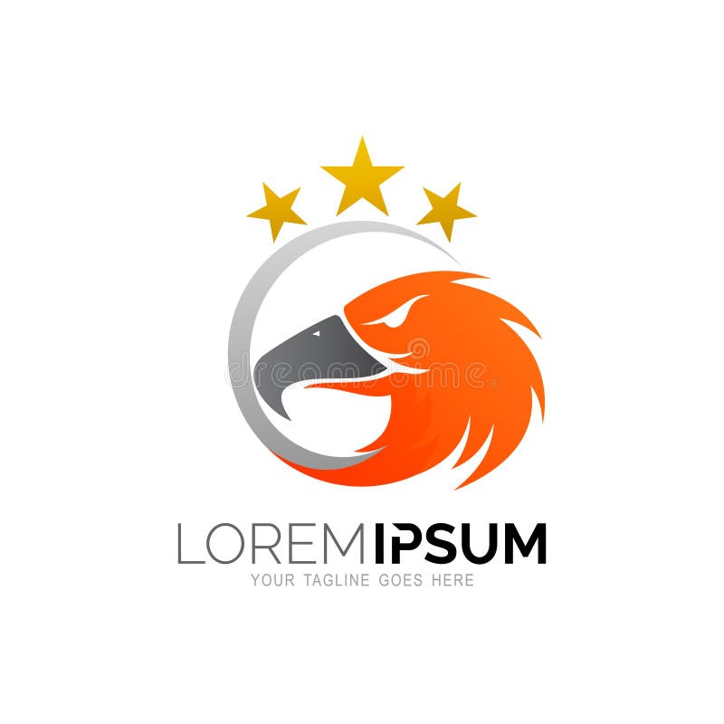 Circle Eagle Hawk Logo Symbol Stock Illustrations – 872 Circle Eagle ...