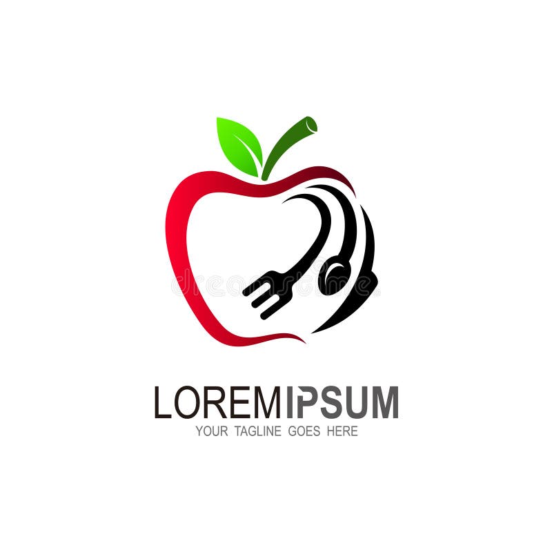 Apple Icon Vector Design, Business Logo, Restaurant Stock Vector ...