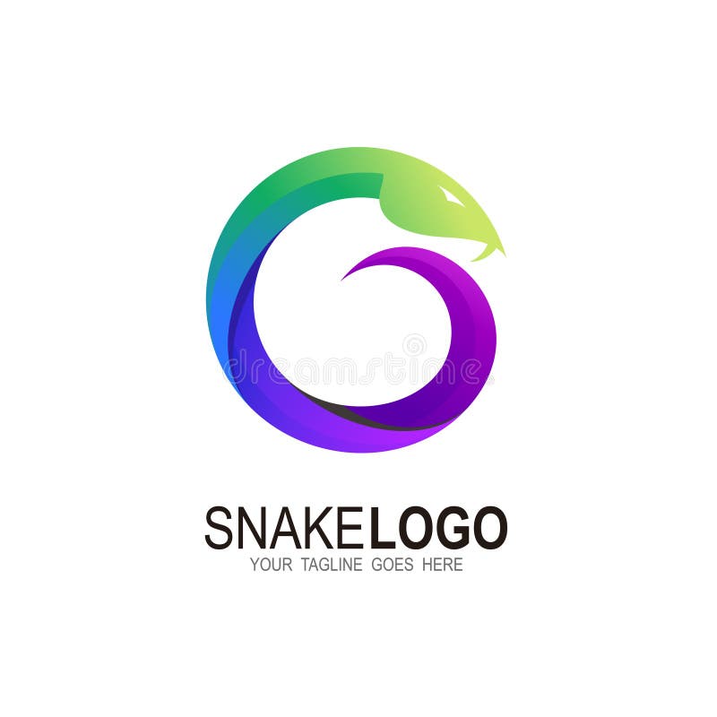 Snake Logo with Letter G Logo Vector, Colorful Icon Stock Vector ...