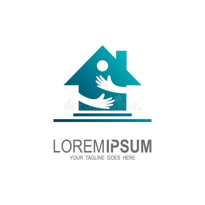 House Hug Logo Stock Illustrations – 189 House Hug Logo Stock ...