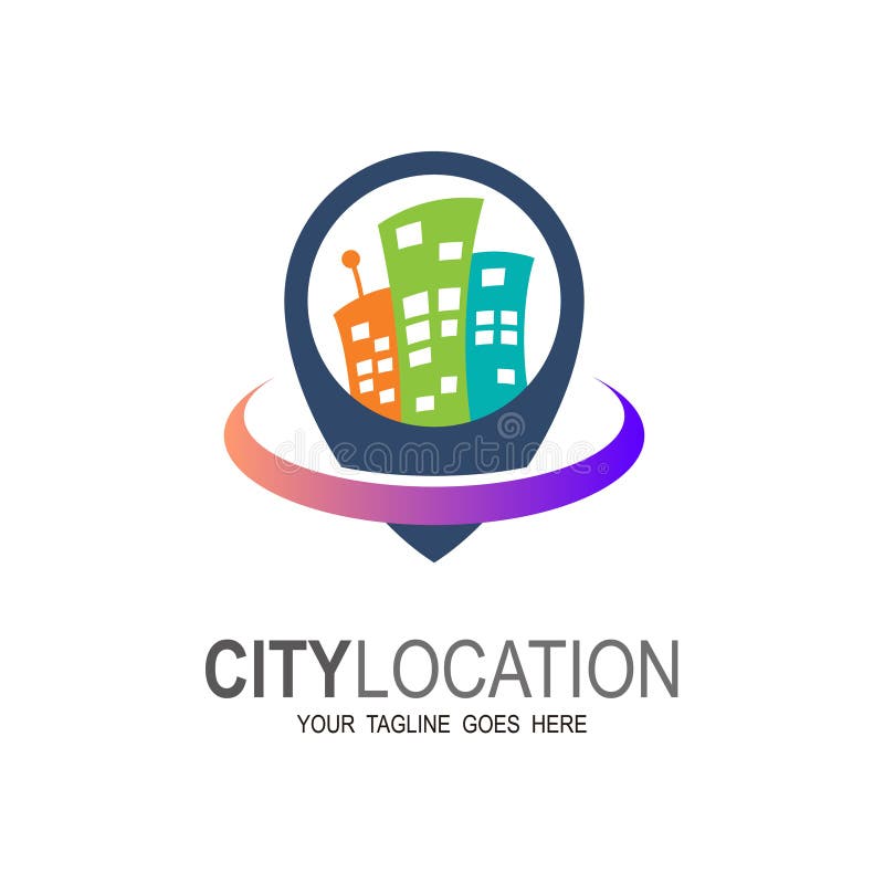 City Locator Design Vector Template Stock Vector - Illustration of ...