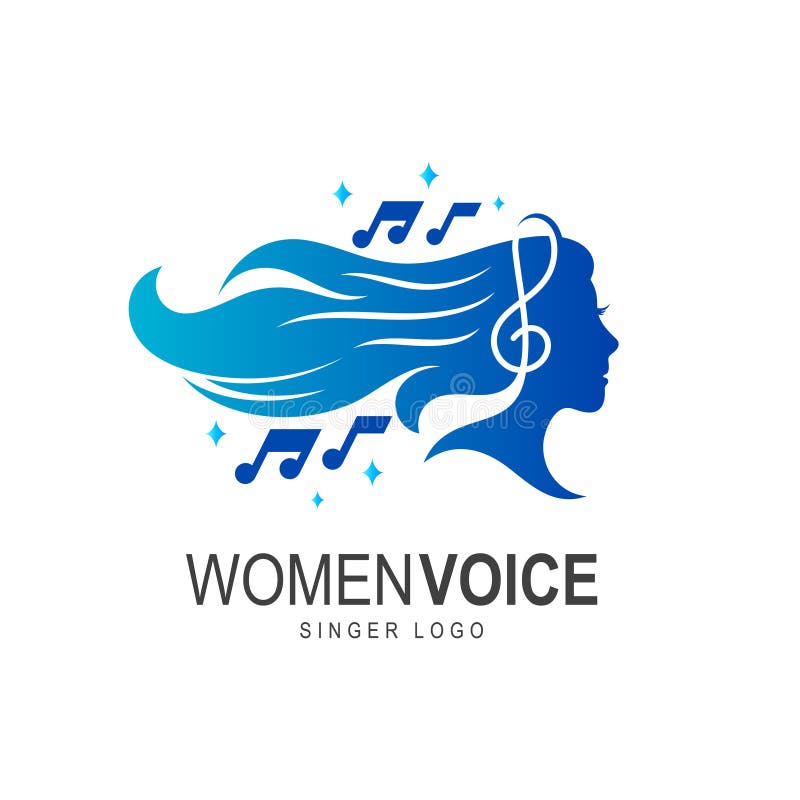 Head Musical Silhouette Symbol Woman Stock Illustrations – 75 Head ...