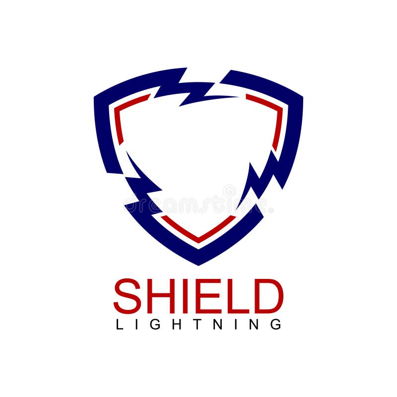 Lightning Shield Vector Logo Design Template Stock Vector ...