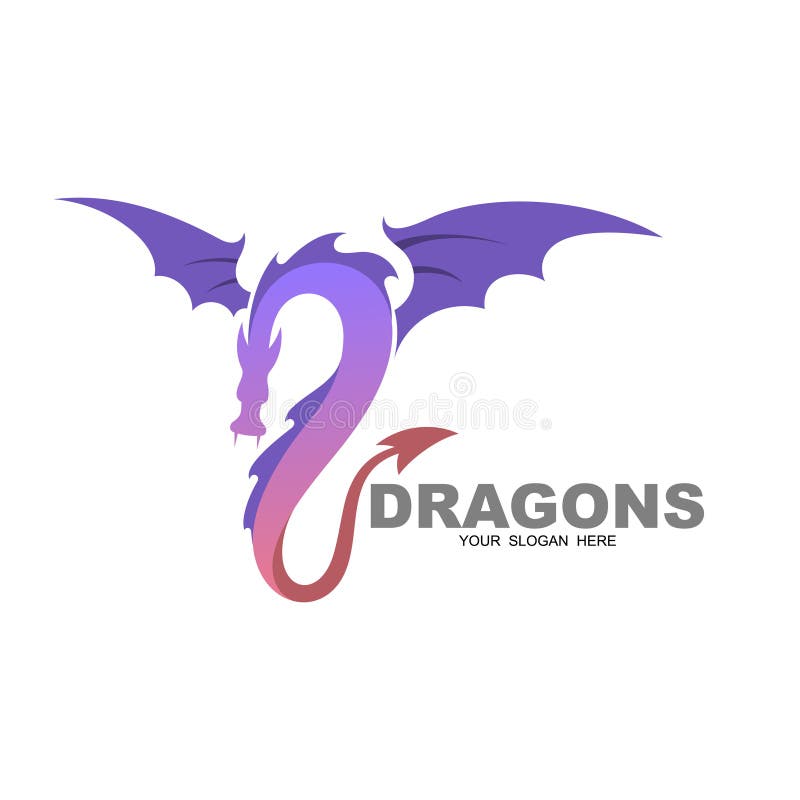 Flying Dragon Symbol, Dragon Logo , Martial Arts Stock Vector ...